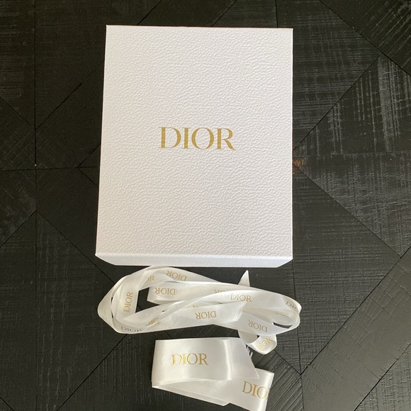 Dior | Accessories | Dior Big Empty Gift Box With Ribbons And Tissues ...